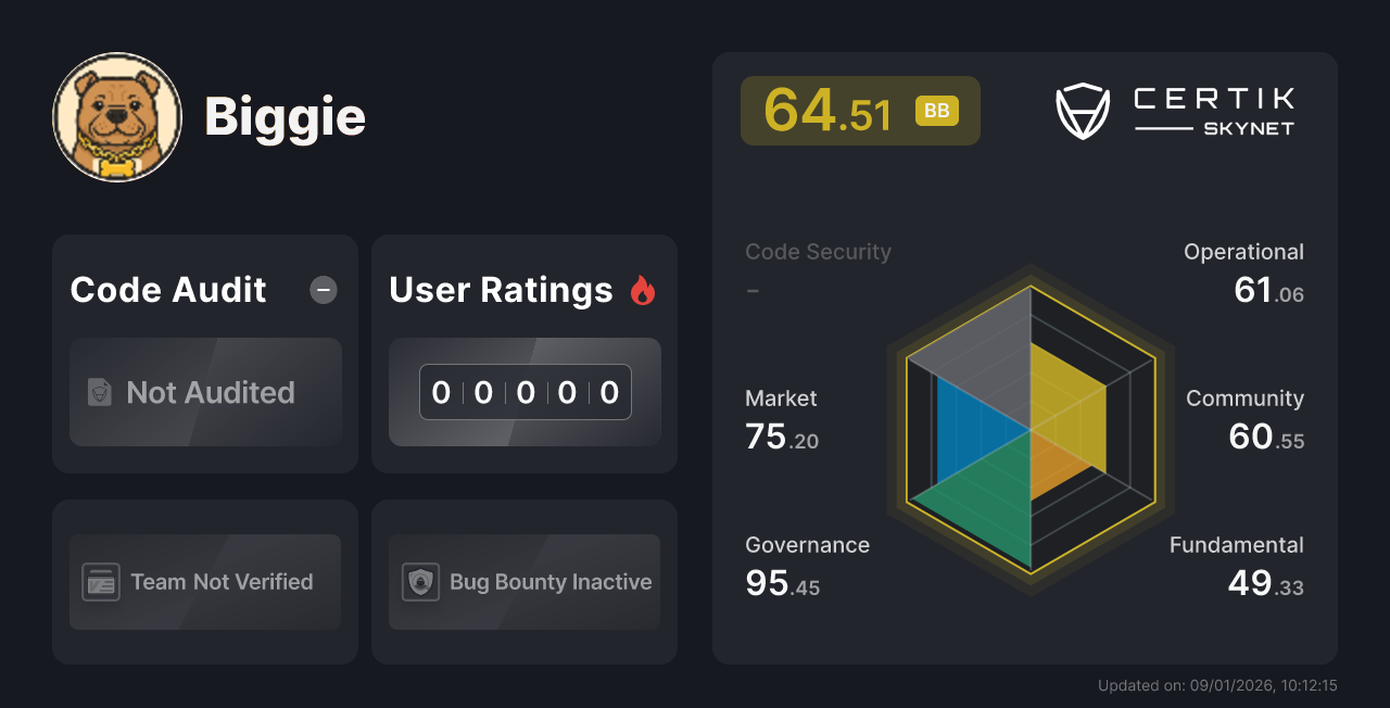 Biggie - CertiK Skynet Project Insight