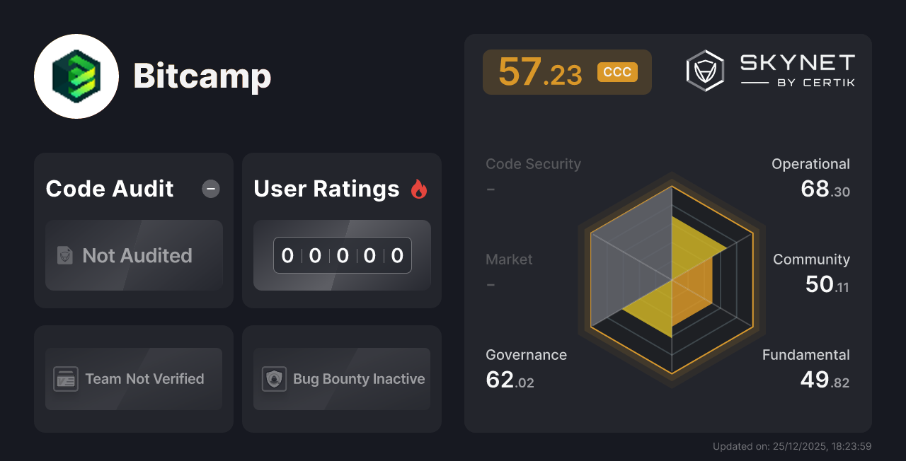 Bitcamp - CertiK Skynet Project Insight