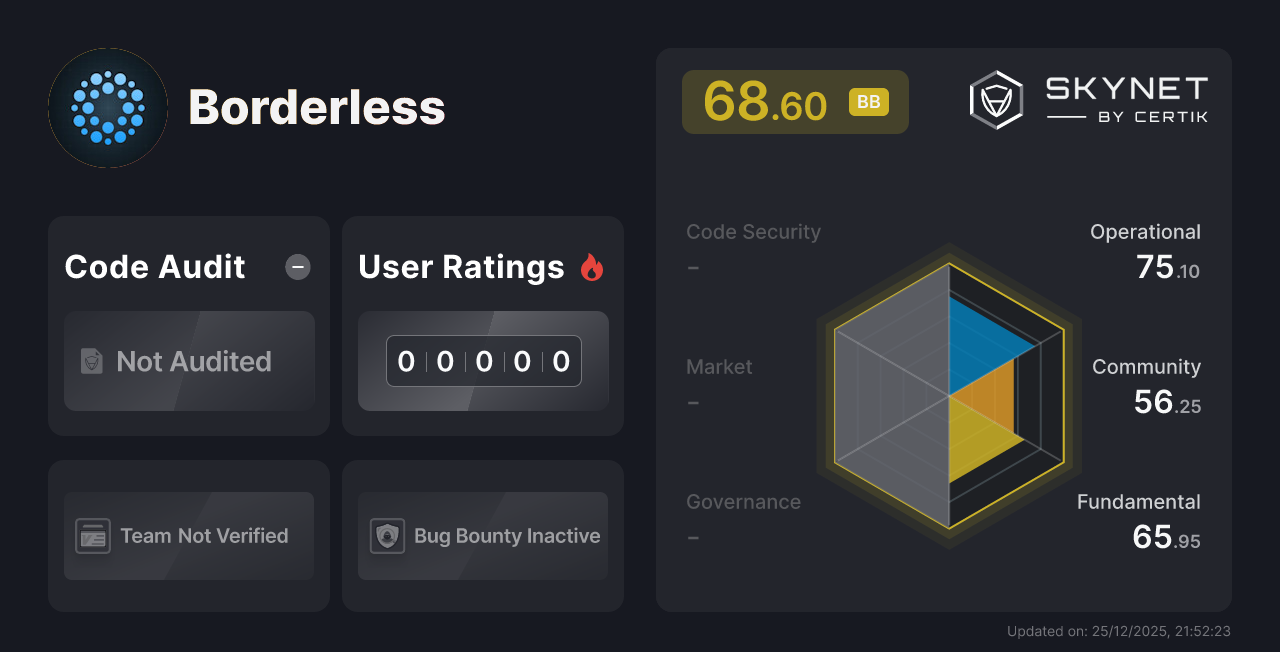 Borderless - CertiK Skynet Project Insight