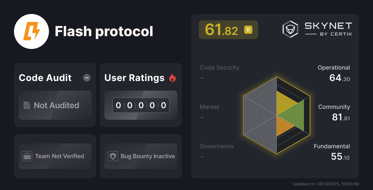Flash protocol - CertiK Skynet Project Insight