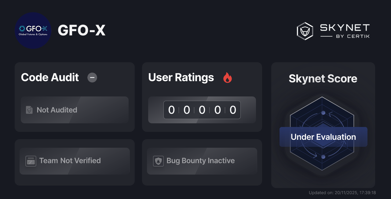 GFO-X - CertiK Skynet Project Insight