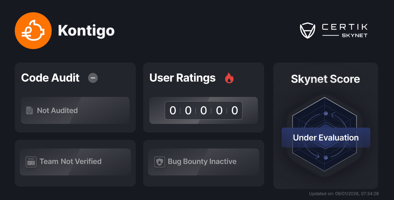 Kontigo - CertiK Skynet Project Insight
