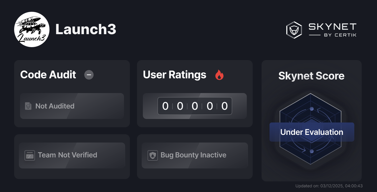 Launch3 - CertiK Skynet Project Insight
