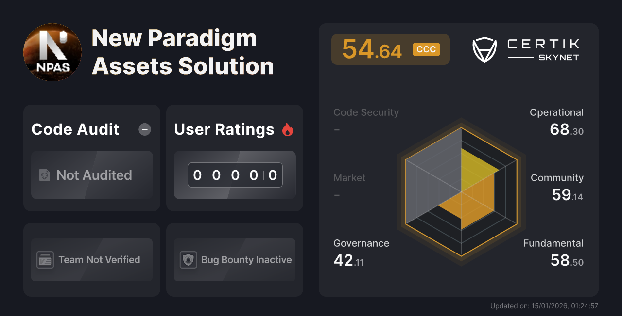 New Paradigm Assets Solution - CertiK Skynet Project Insight