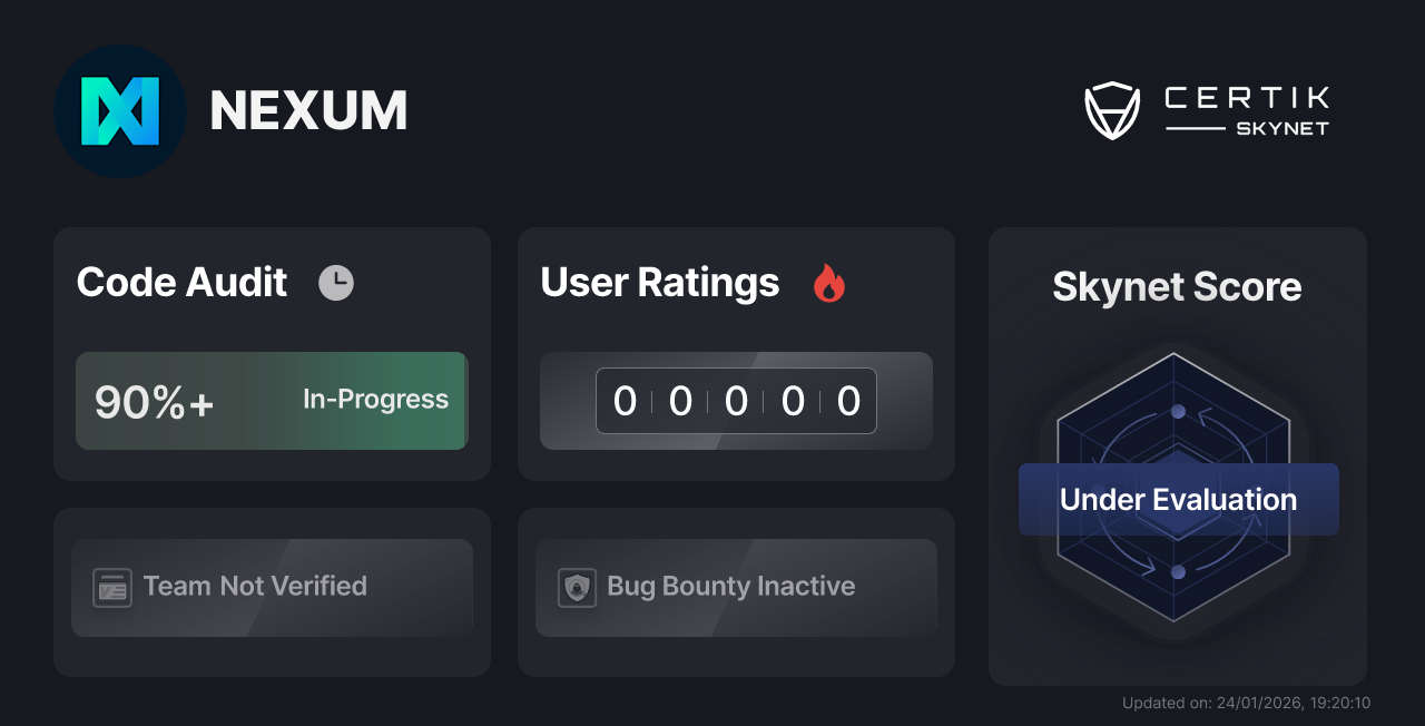 NEXUM - CertiK Skynet Project Insight