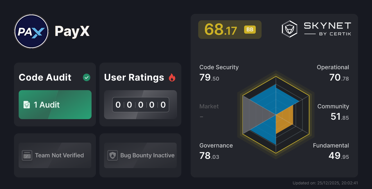 PayX - CertiK Skynet Project Insight