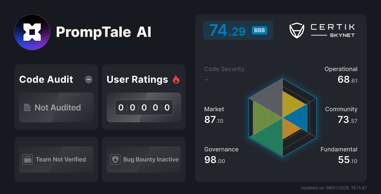 PrompTale AI - CertiK Skynet Project Insight