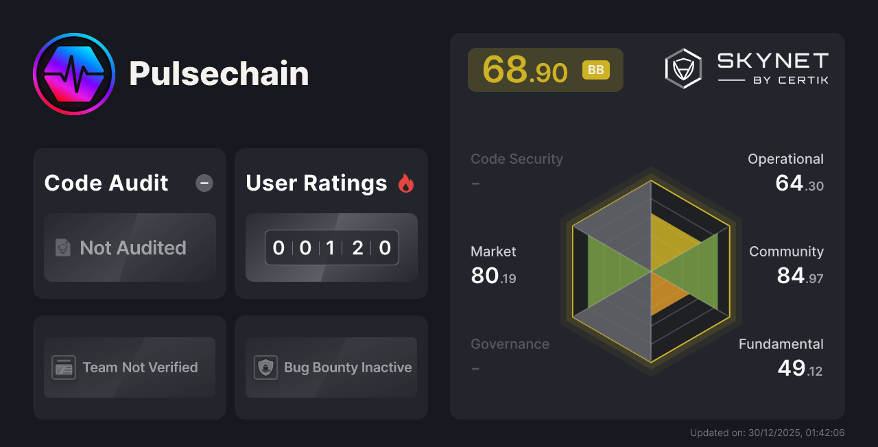 Pulsechain - CertiK Skynet Project Insight