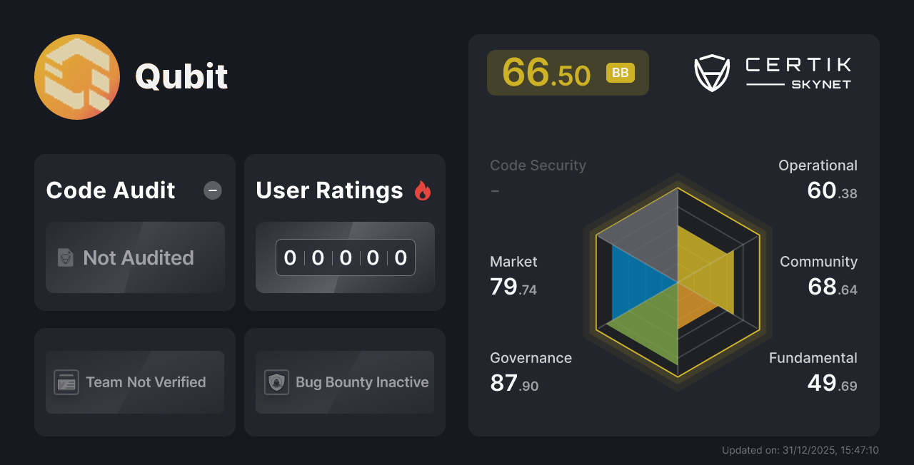 Qubit - CertiK Skynet Project Insight