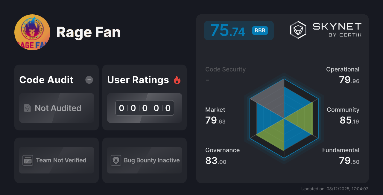 Rage Fan - CertiK Skynet Project Insight