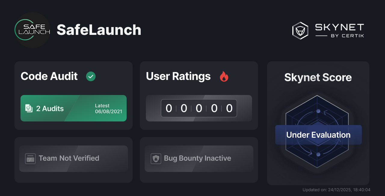 SafeLaunch - CertiK Skynet Project Insight