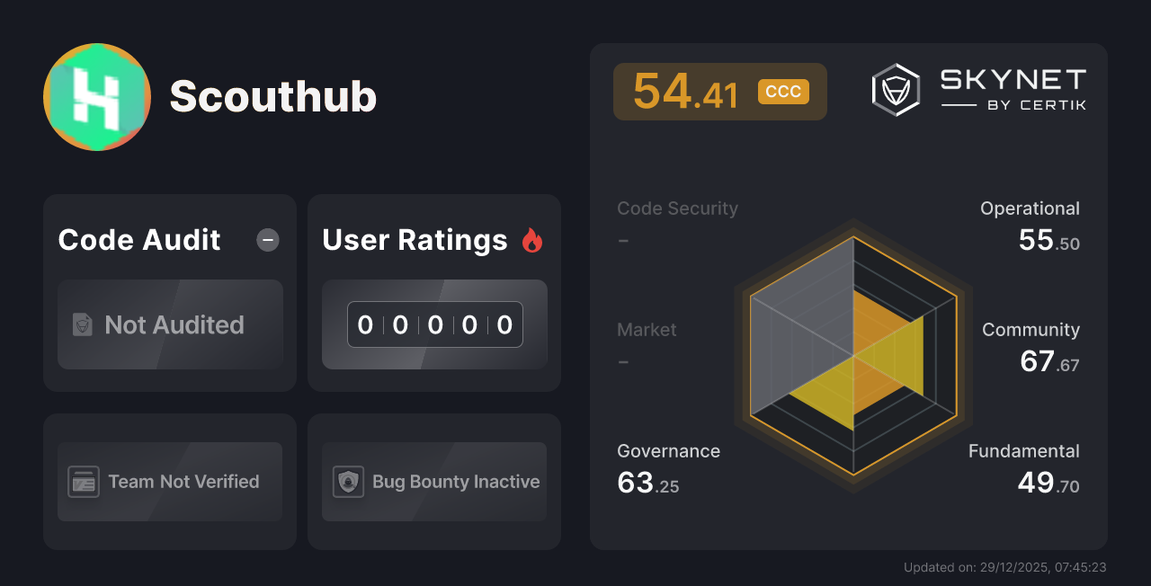 Scouthub - CertiK Skynet Project Insight