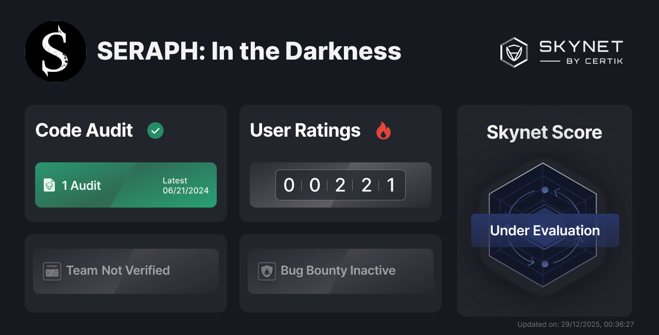 SERAPH: In the Darkness - CertiK Skynet 项目分析