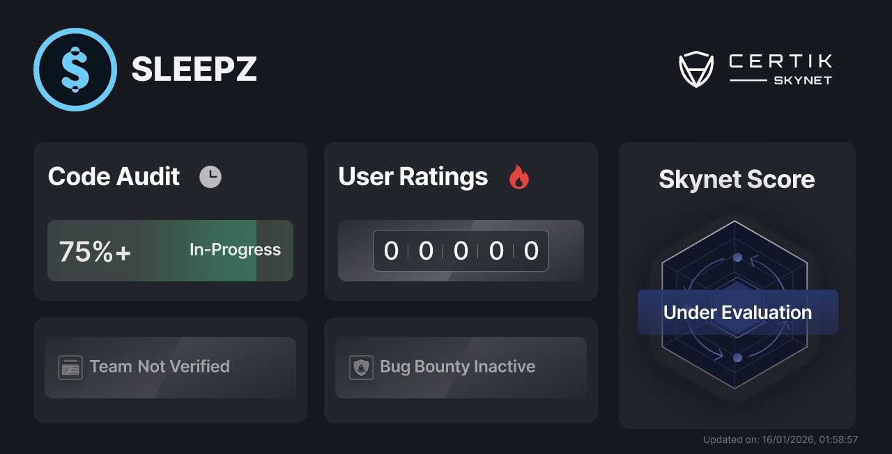 SLEEPZ - CertiK Skynet Project Insight
