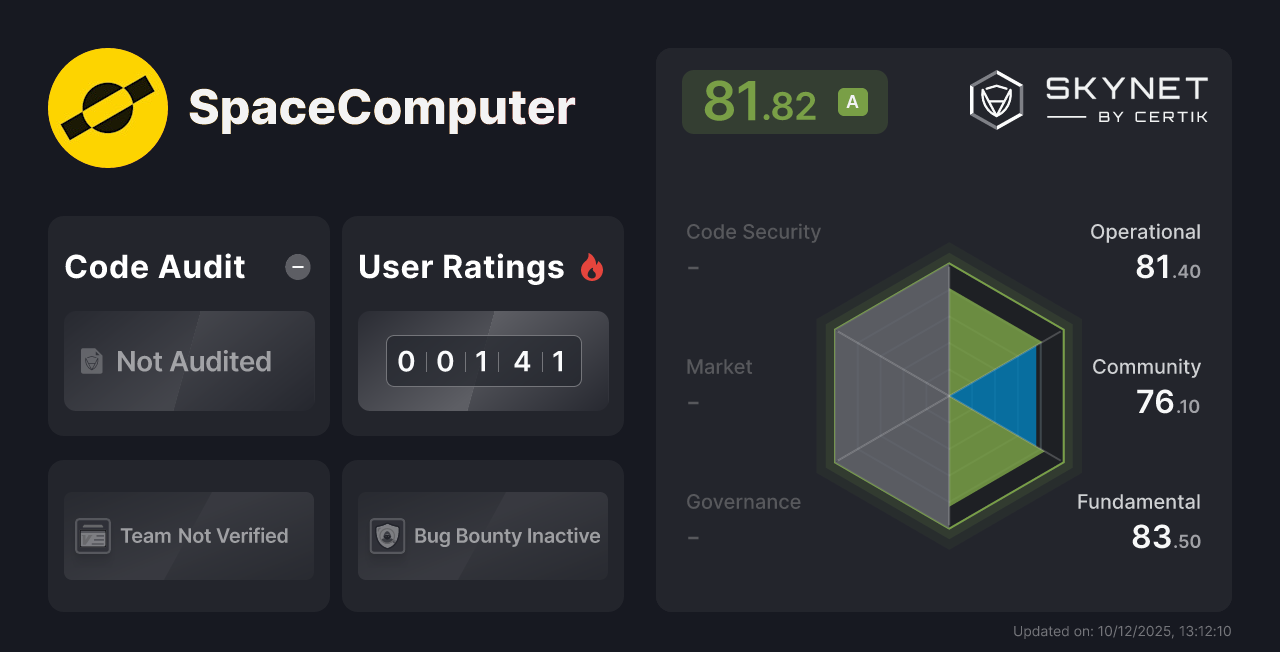 SpaceComputer - CertiK Skynet Project Insight