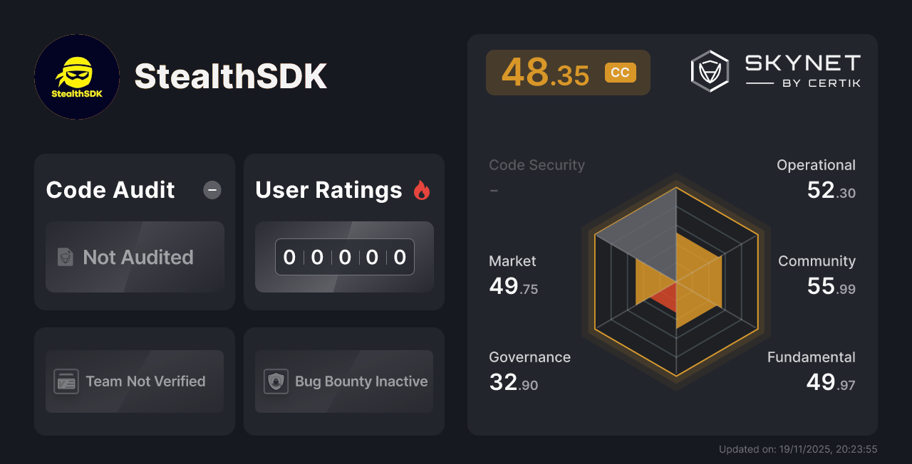 StealthSDK - CertiK Skynet Project Insight