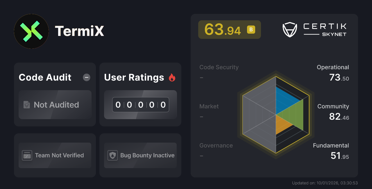 TermiX - CertiK Skynet Project Insight