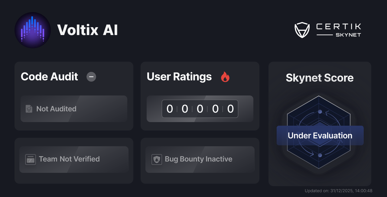 Voltix AI - CertiK Skynet Project Insight