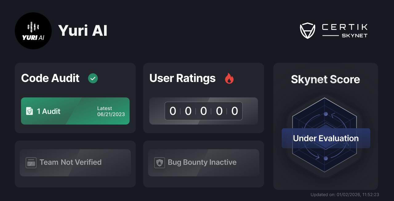 Yuri AI - CertiK Skynet Project Insight