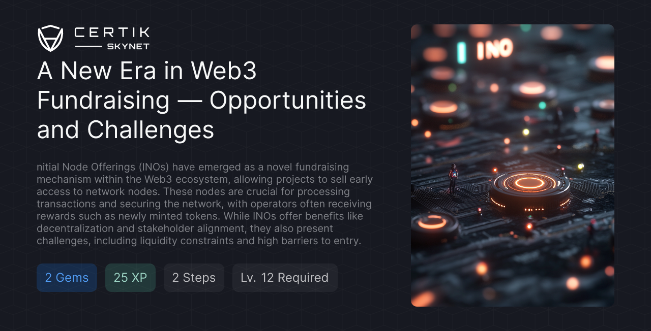 A New Era in Web3 Fundraising — Opportunities and Challenges - CertiK Quest