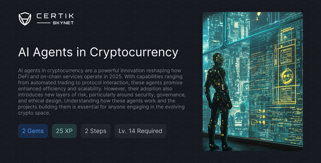 AI Agents in Cryptocurrency - CertiK Quest