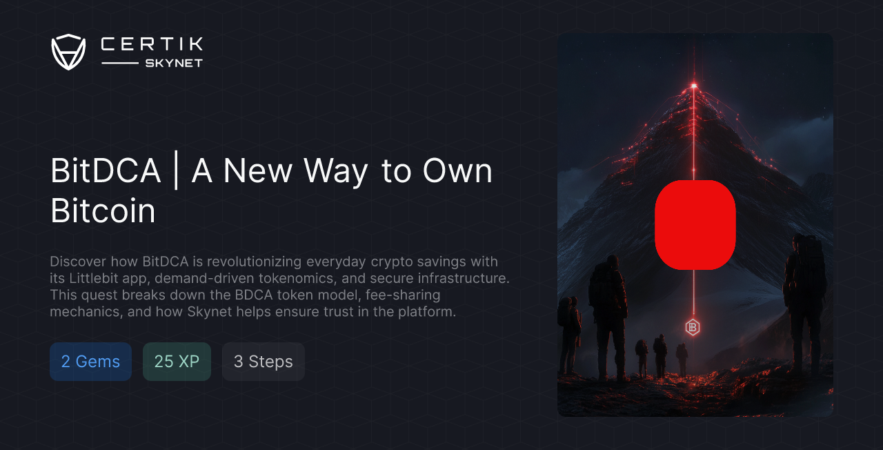 BitDCA | A New Way to Own Bitcoin - CertiK Quest