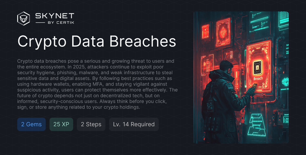 Crypto Data Breaches - CertiK Quest