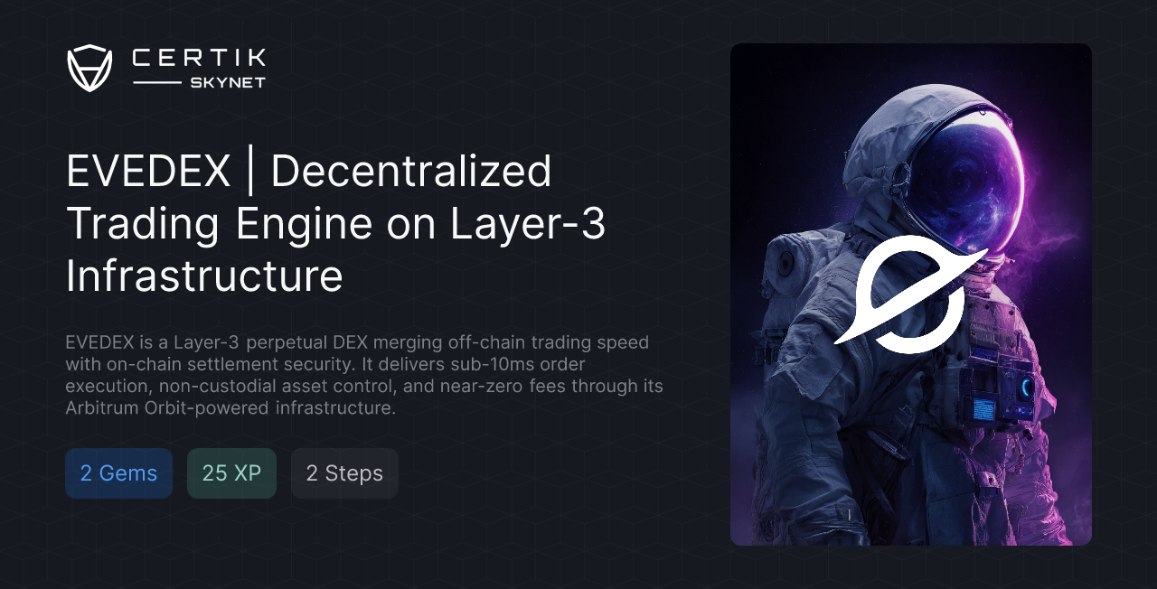 EVEDEX | Decentralized Trading Engine on Layer-3 Infrastructure ...