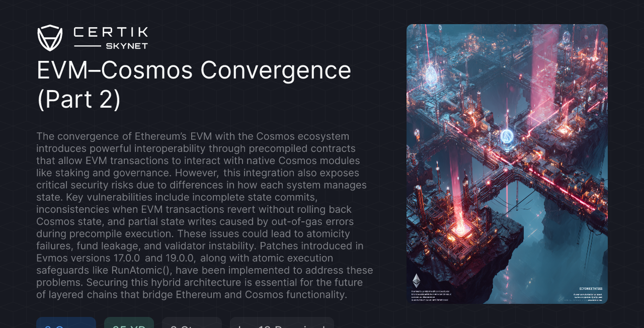 EVM–Cosmos Convergence (Part 2) - CertiK Quest