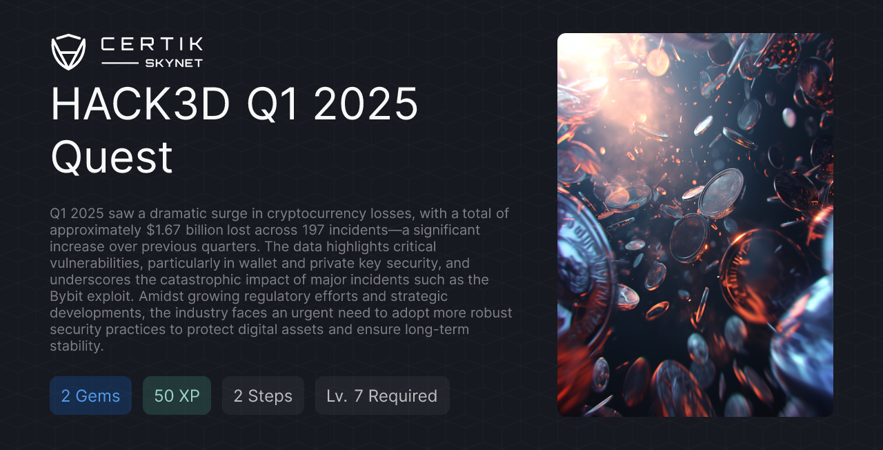 HACK3D Q1 2025 Quest - CertiK Quest