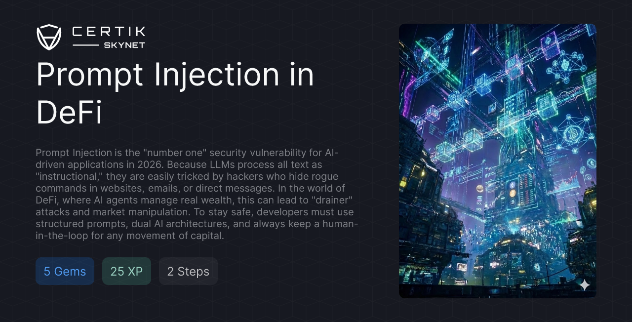 Prompt Injection in DeFi - CertiK Quest