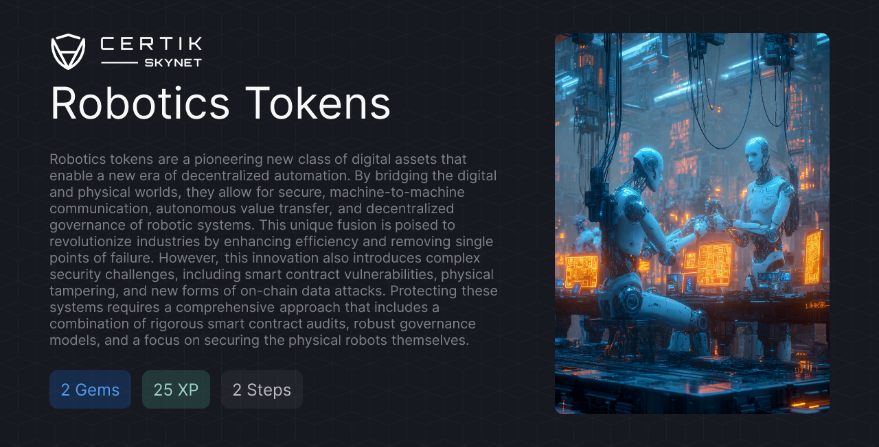 Robotics Tokens - CertiK Quest