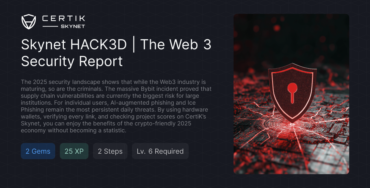 Skynet HACK3D | The Web 3 Security Report - CertiK Quest
