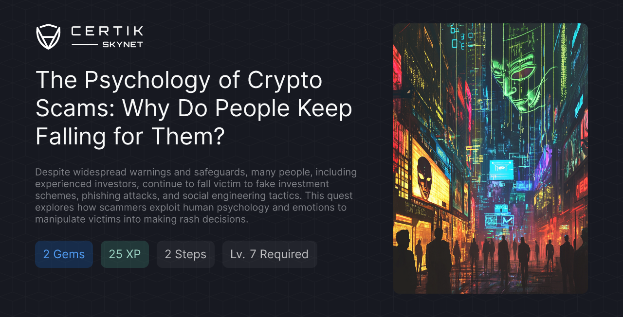 The Psychology of Crypto Scams: Why Do People Keep Falling for Them ...