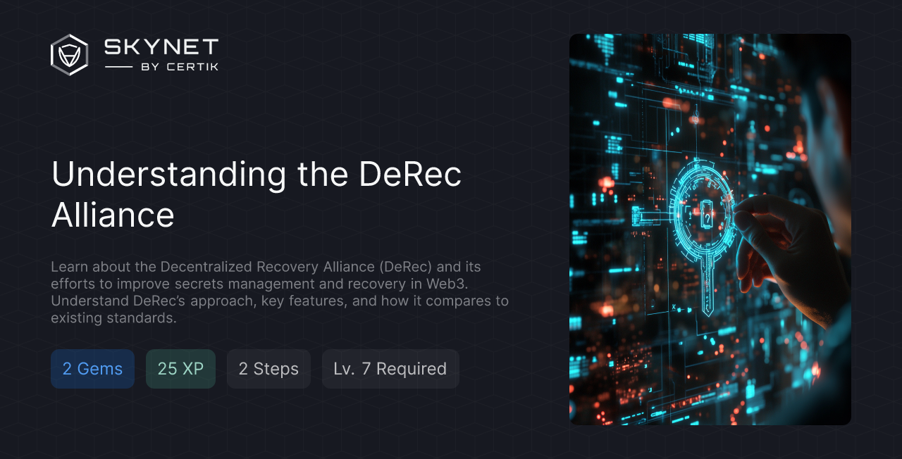 Understanding the DeRec Alliance - CertiK Quest